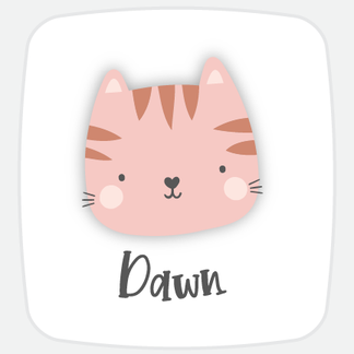 Cute Animal Custom Name Stickers – Paper Cute Ink