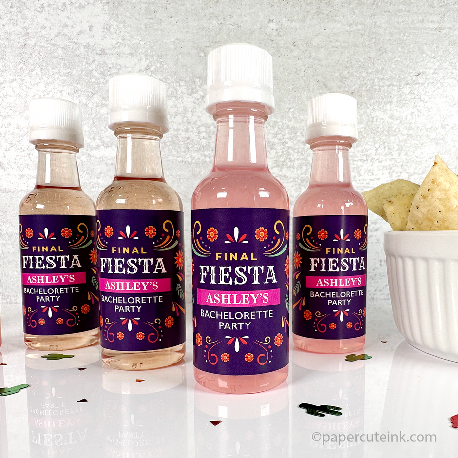 Final Fiesta Bachelorette Party Favors, Bridal Shower, Mini Liquor ...