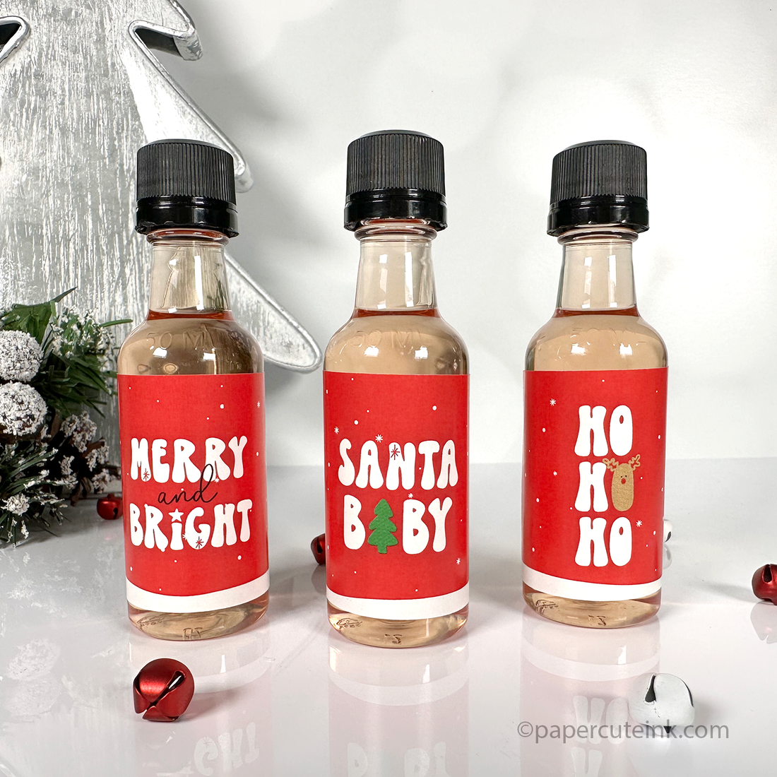 Holiday Liquor Bottle Labels, Adult Gift Exchange, Stocking Stuffers ...