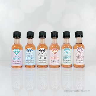 Take A Shot She's Tying The Knot Liquor Bottle Labels, Bridal Shower ...