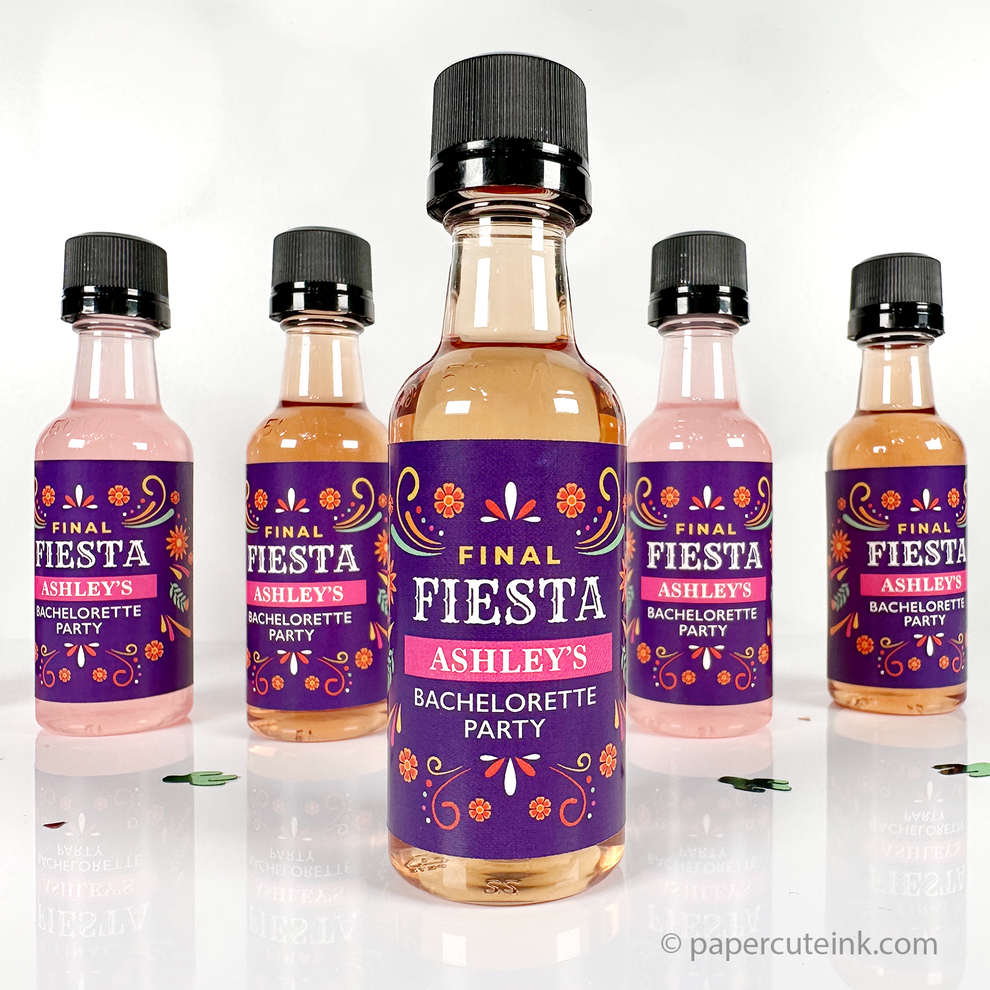 Final Fiesta Bachelorette Party Favors, Bridal Shower, Mini Liquor ...