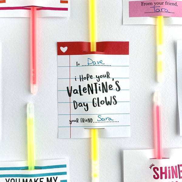 Glow Stick Valentine Card – Paper Cute Ink