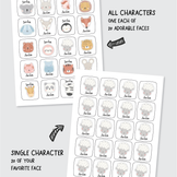 Cute Animal Custom Name Stickers – Paper Cute Ink