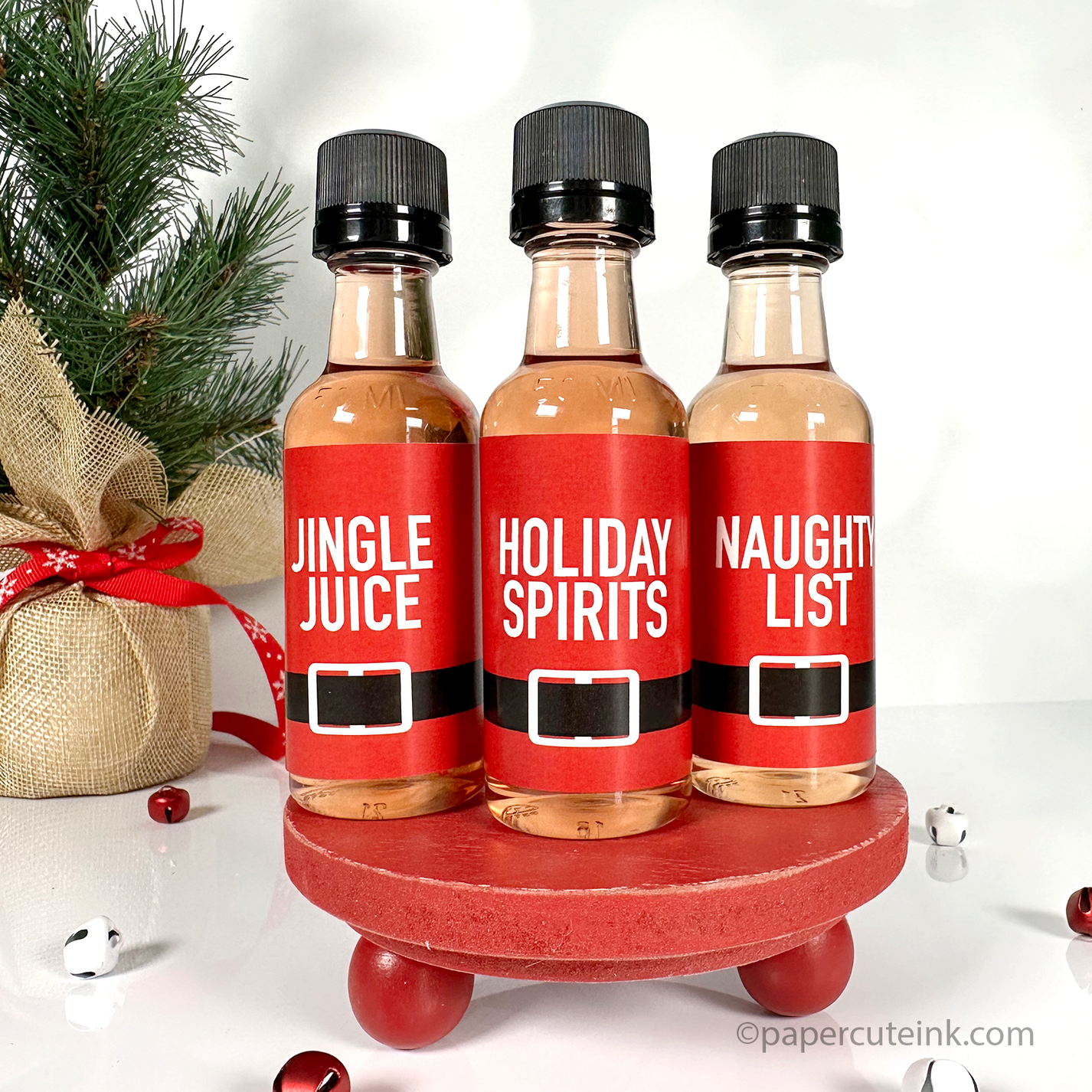 Christmas Liquor Bottle Labels, Adult Gift Exchange, Stocking Stuffers ...