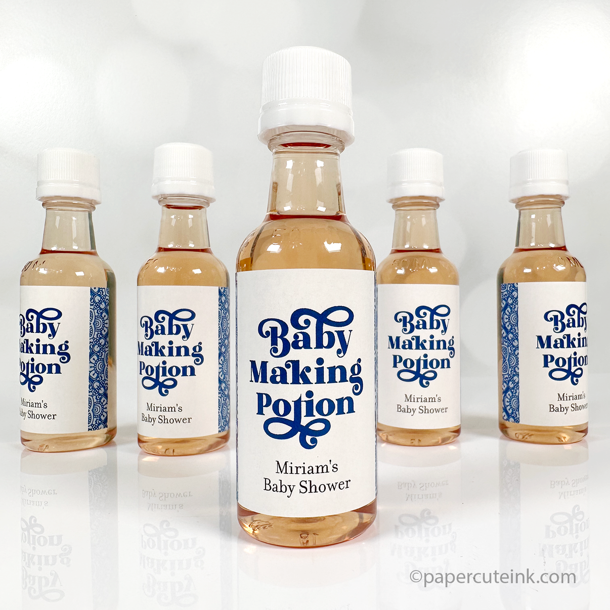 Baby Making Potion Liquor Bottle Labels, Baby Shower Favors – Paper ...